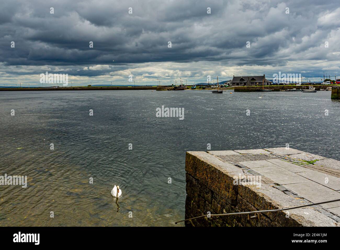 River Corrib, where it interconnects with Galway Bay and a part of ...