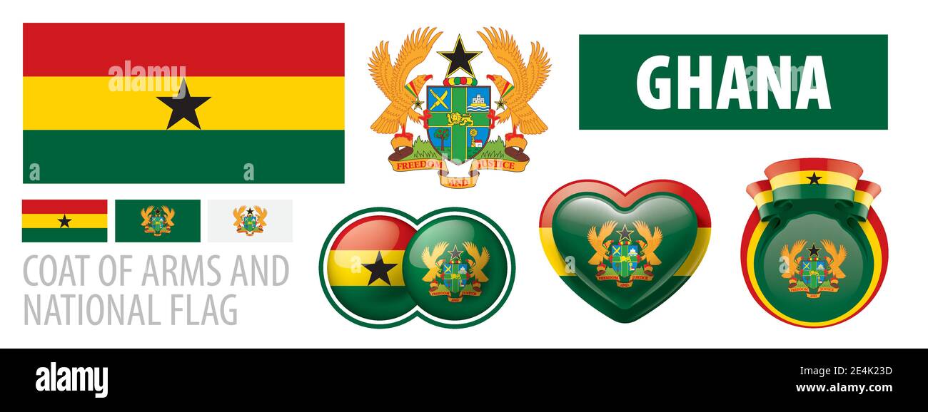 Ghana coat of arms hi-res stock photography and images - Alamy