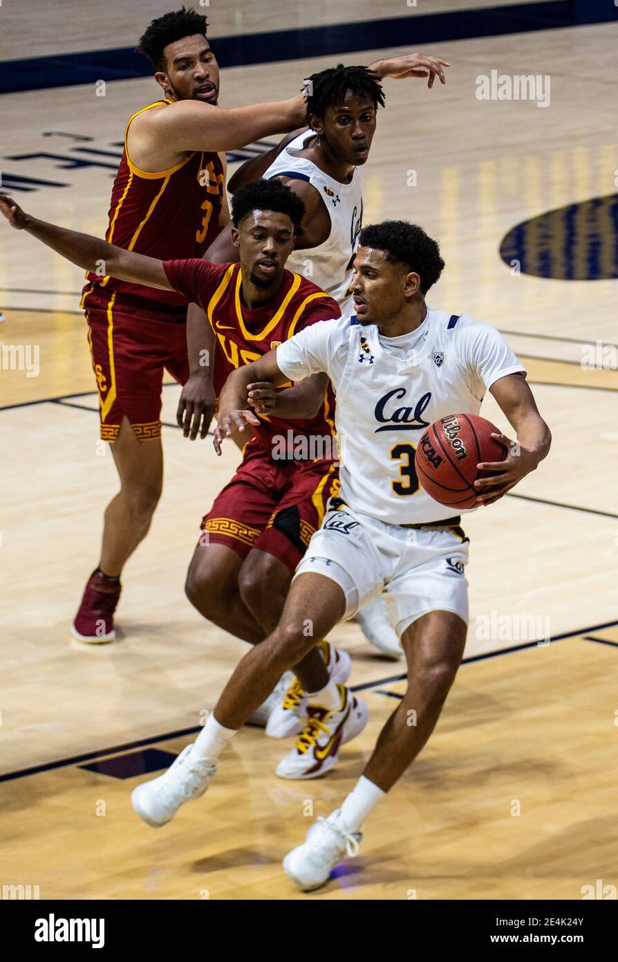 Hass Pavilion. 23rd Jan, 2021. CA U.S.A. California guard Jarred Hyder ...