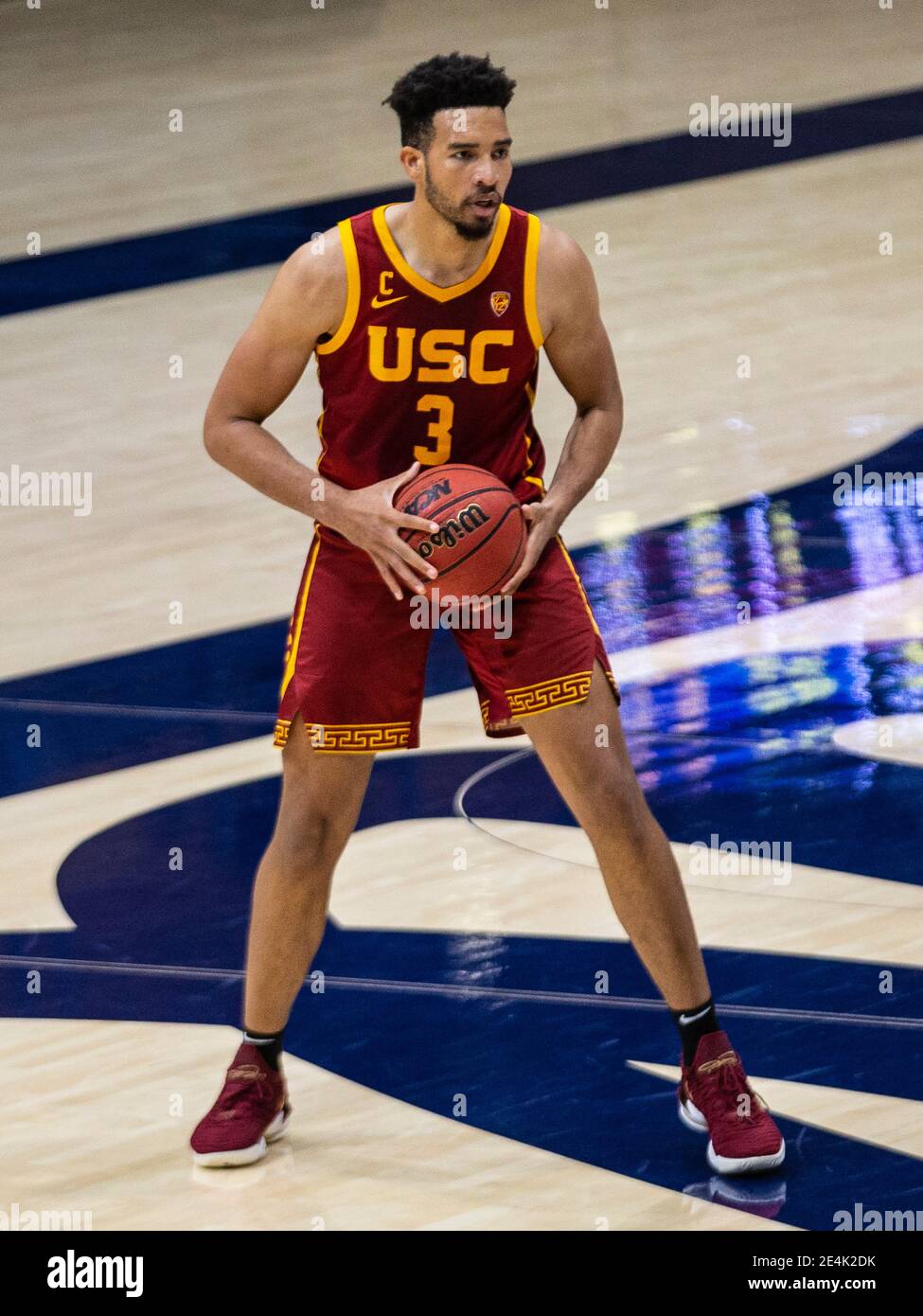 January 23 2021 Berkeley, CA U.S.A. USC Trojans forward Isaiah Mobley ...
