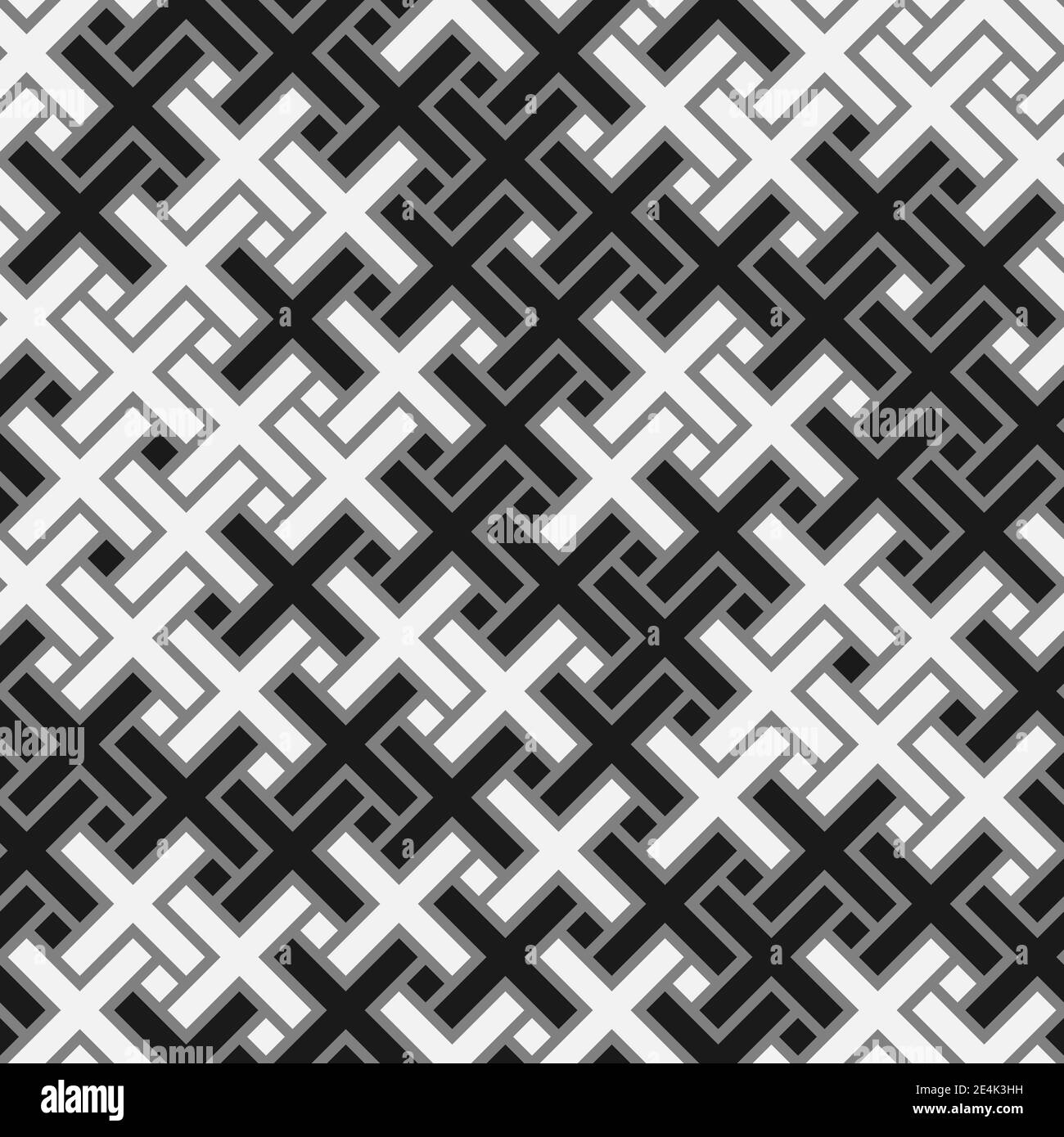 Abstract seamless pattern of crosses. Modern stylish texture Stock ...