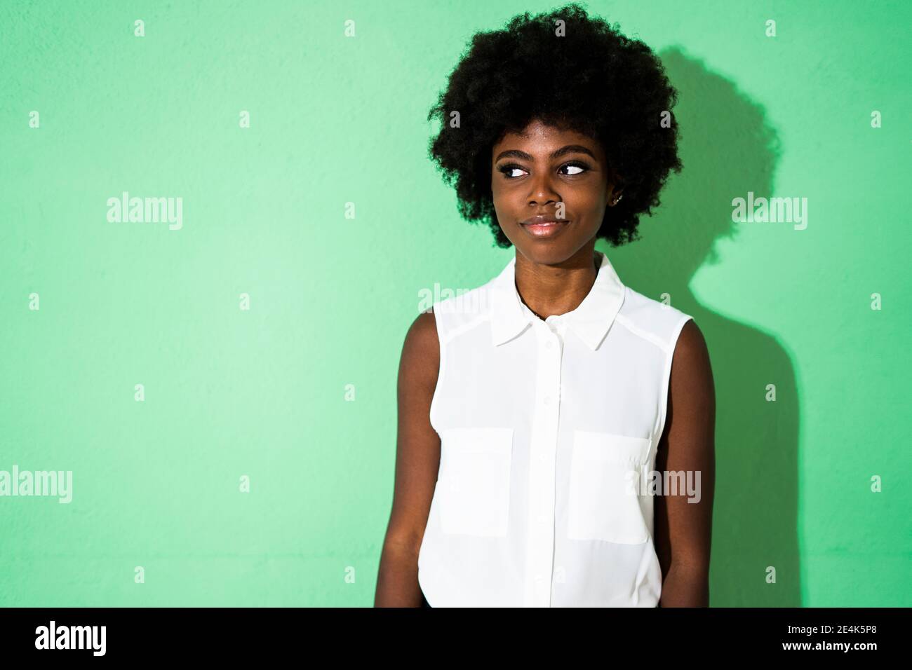 African american woman looking sideways hi-res stock photography and ...