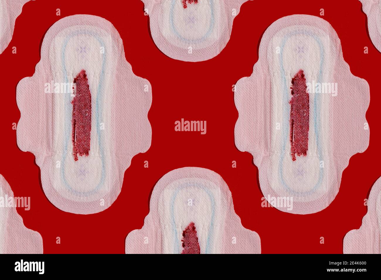 Stained Sanitary Pads