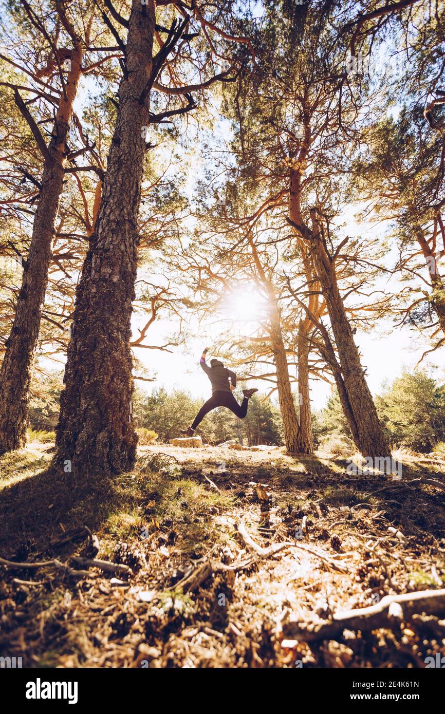 Man jumping from tree hi-res stock photography and images - Alamy