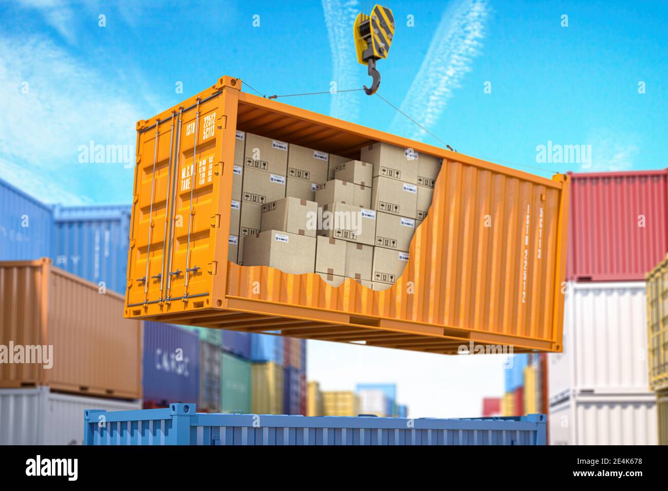 Cargo, shipment, delivery, logistics and freight transportation service ...