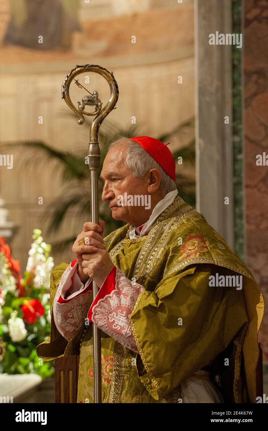 January 24, 2020 : Card. Silvano Maria Tomasi celebrates Mass during ...
