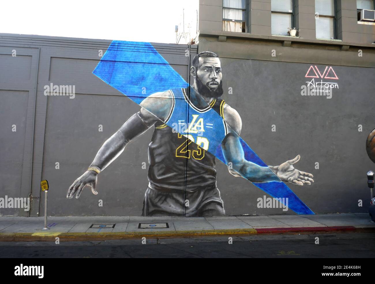 Lebron james mural lebron james mural hi-res stock photography and ...