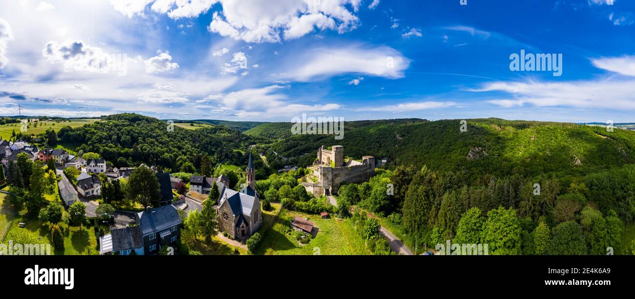 Aerial view burg hohenstein hi-res stock photography and images - Alamy