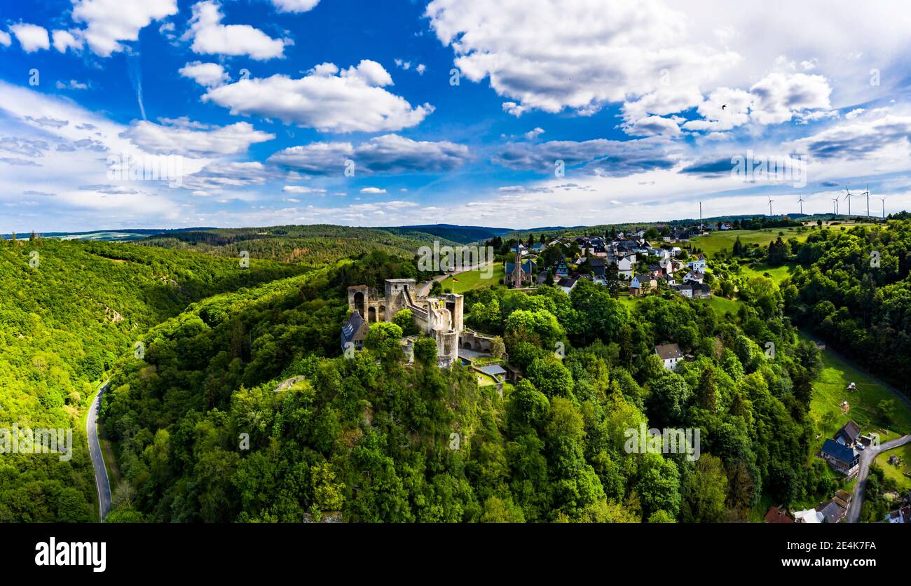 Aerial view burg hohenstein hi-res stock photography and images - Alamy