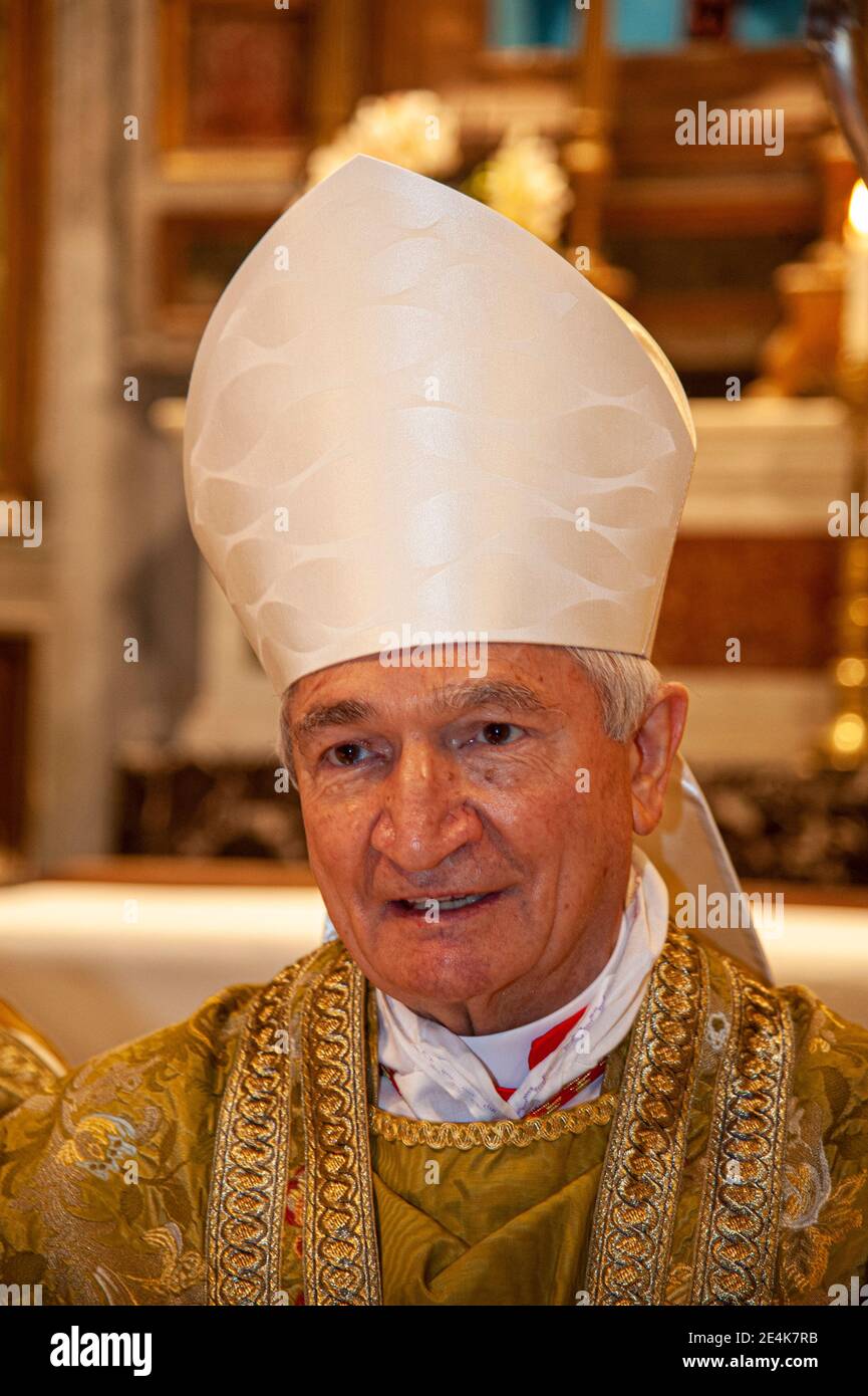 January 24, 2020 : Card. Silvano Maria Tomasi celebrates Mass during ...