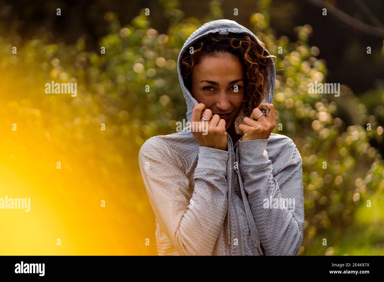 Portrait smiling athlete standing hi-res stock photography and images ...