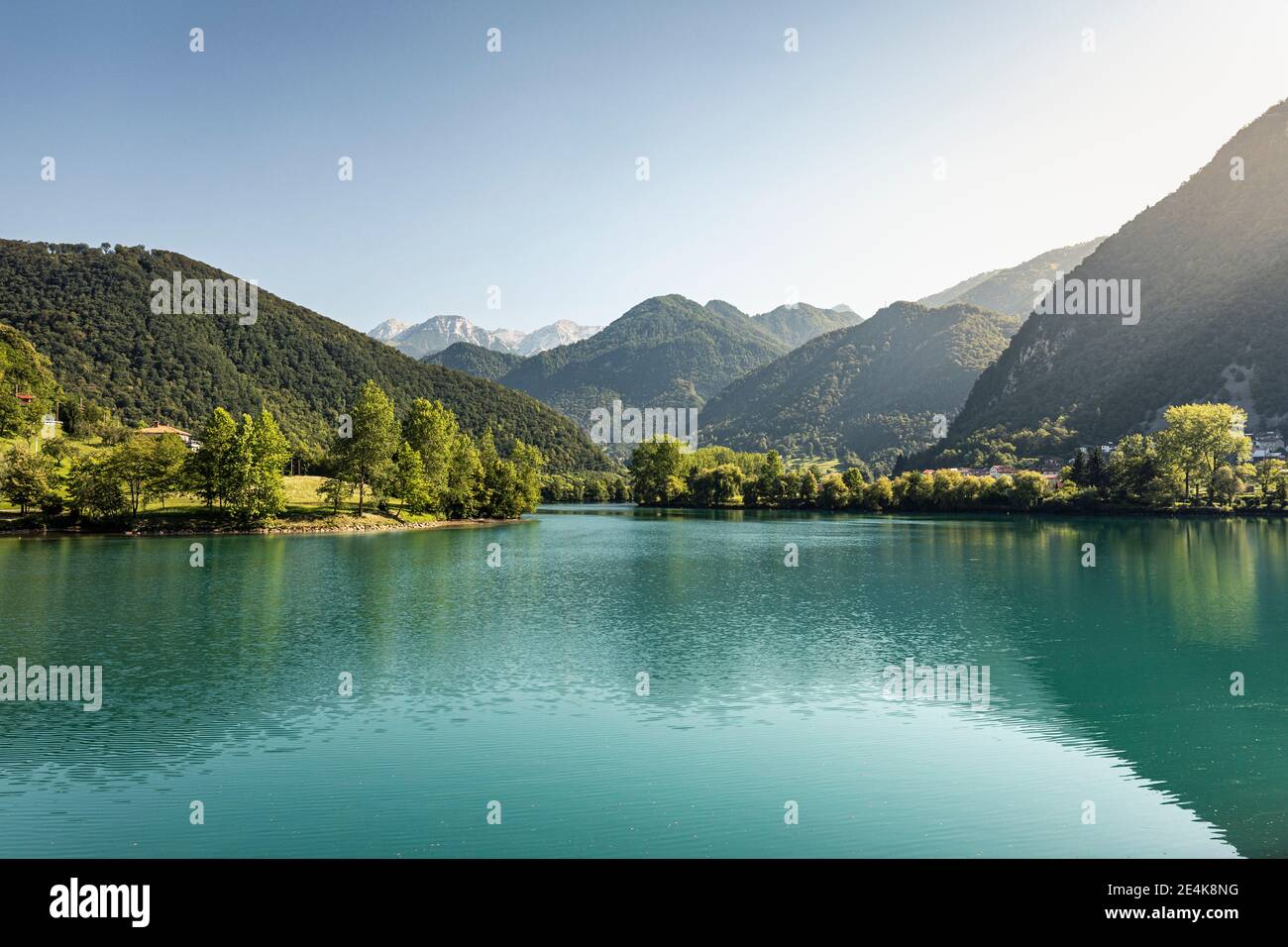 Turquoise river in mountain landscape Stock Photo - Alamy