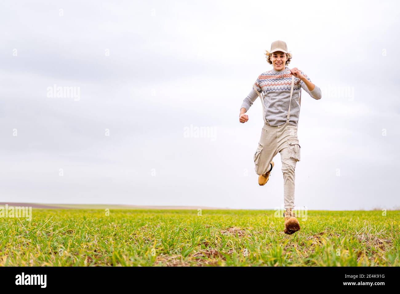 Young person (20 25) jumping across hi-res stock photography and images ...