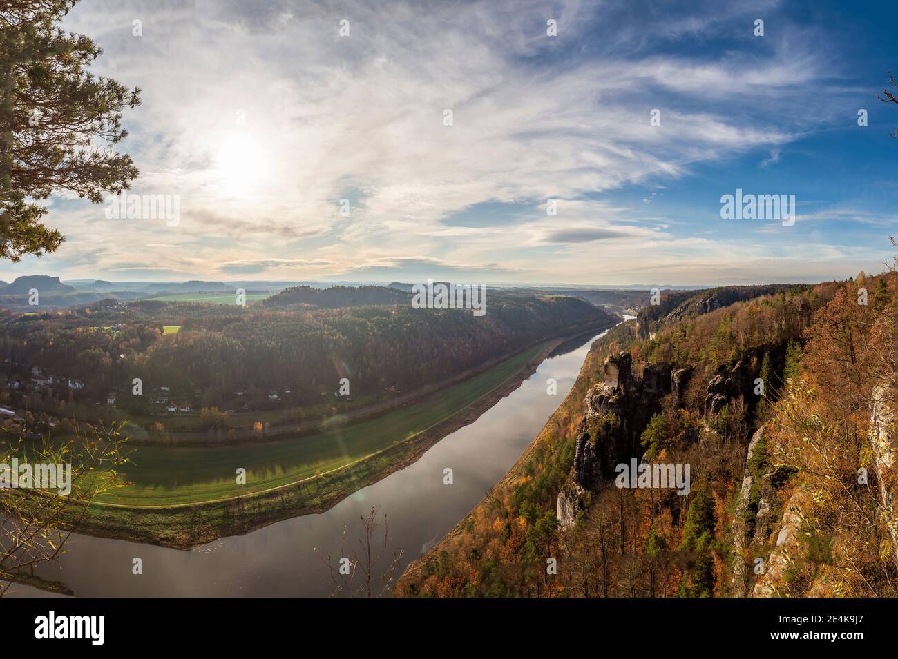 View over the elbe river hi-res stock photography and images - Alamy