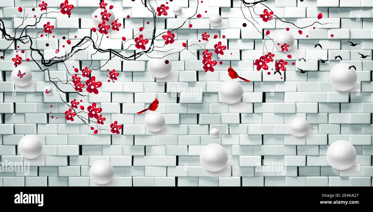 3d wallpaper home hi-res stock photography and images - Alamy