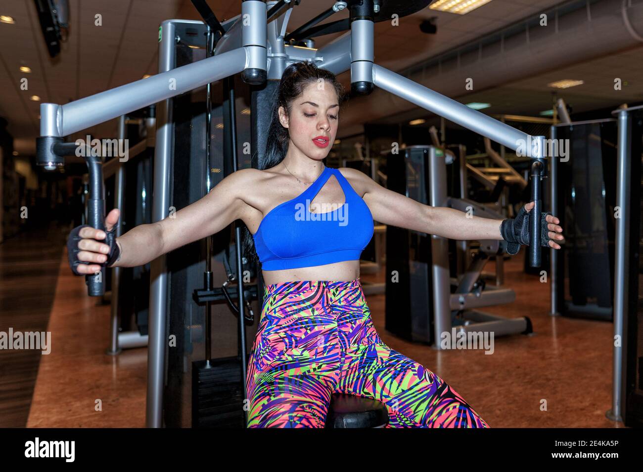 Beautiful women workout on gym hi-res stock photography and images - Alamy
