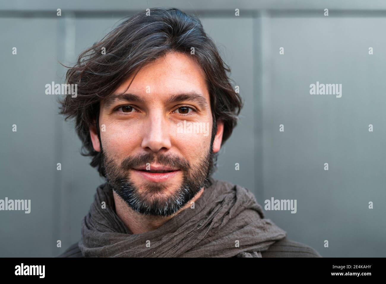 Portrait attractive person standing outdoors hi-res stock photography ...