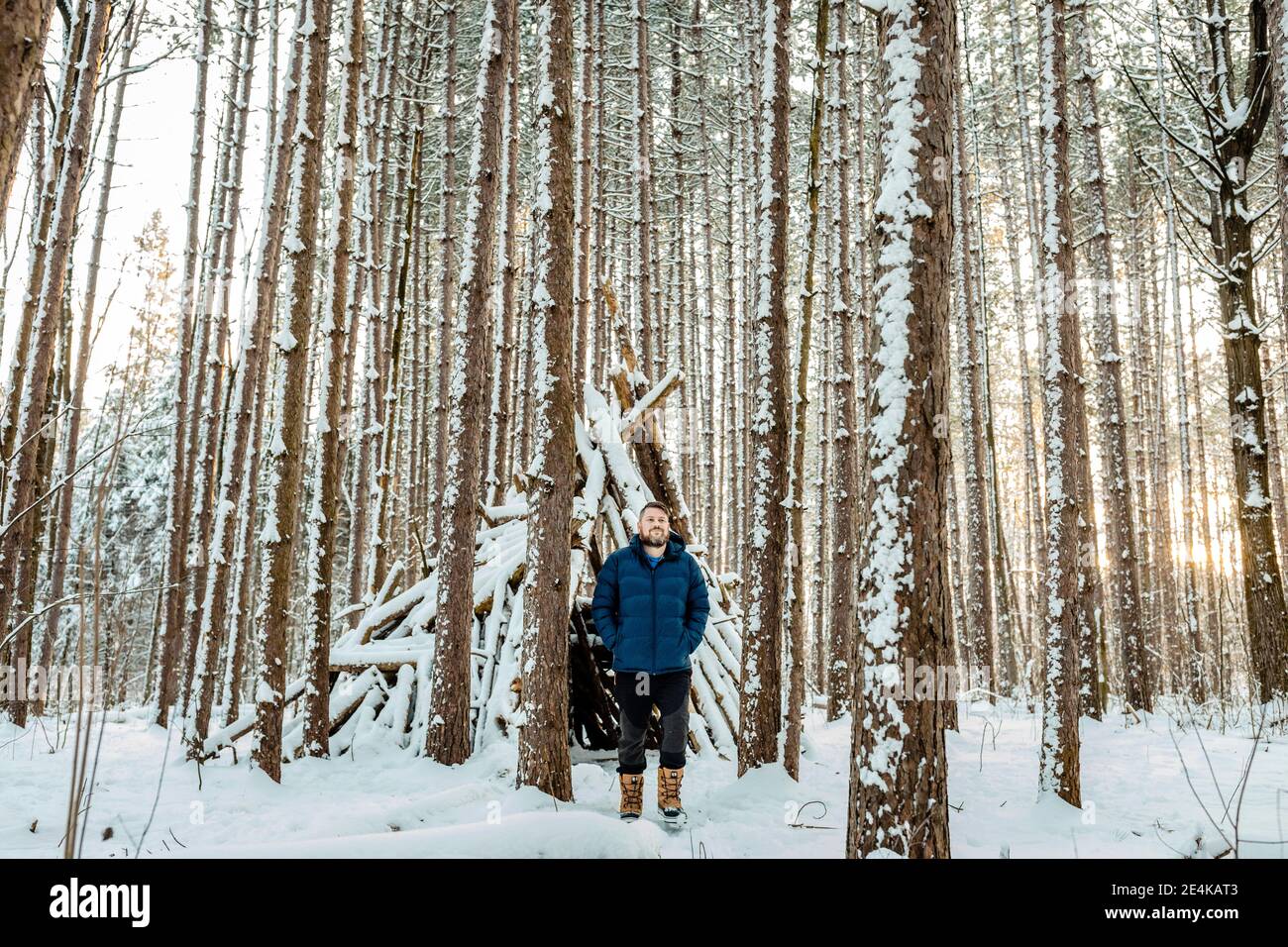 Teepee winter hi-res stock photography and images - Alamy