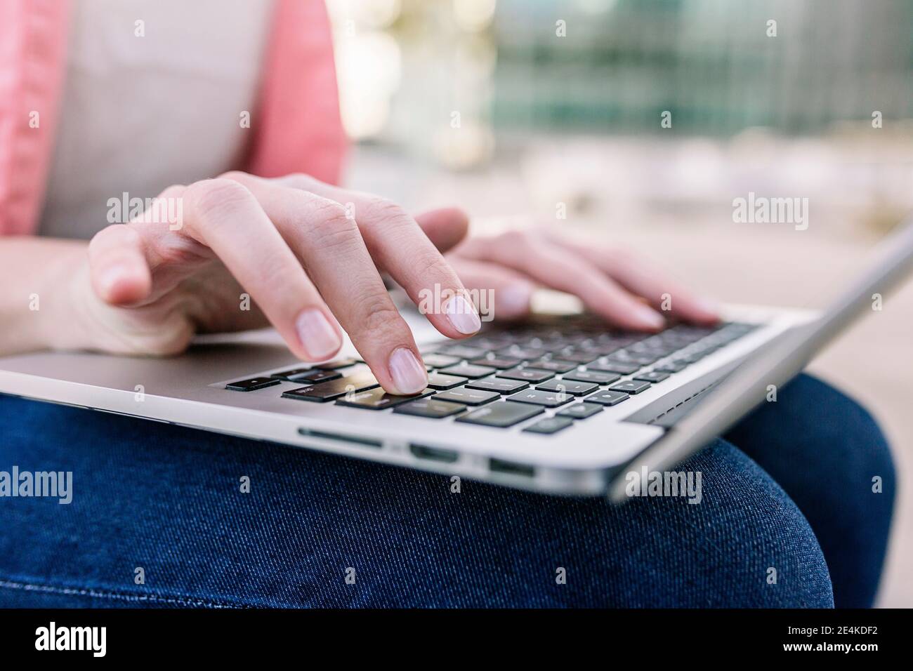 Young businesswoman hands typing hi-res stock photography and images ...