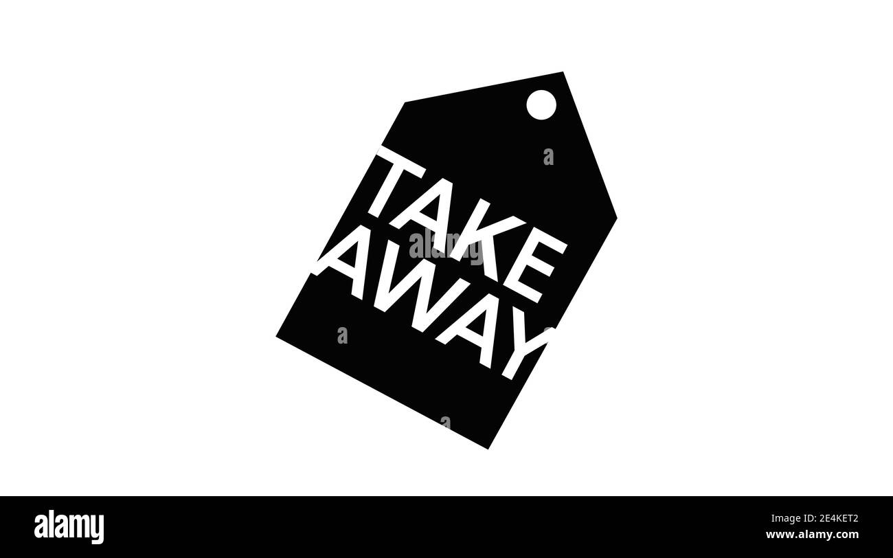 Take away icon vector isolated on white background Stock Vector Image ...