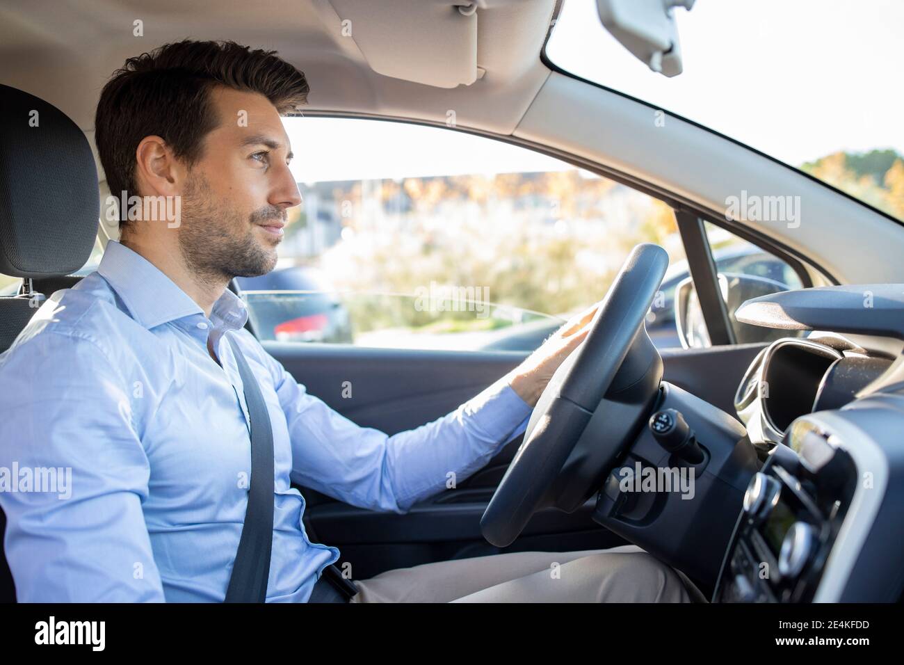 Adjusting the rear view mirror hi-res stock photography and images - Alamy