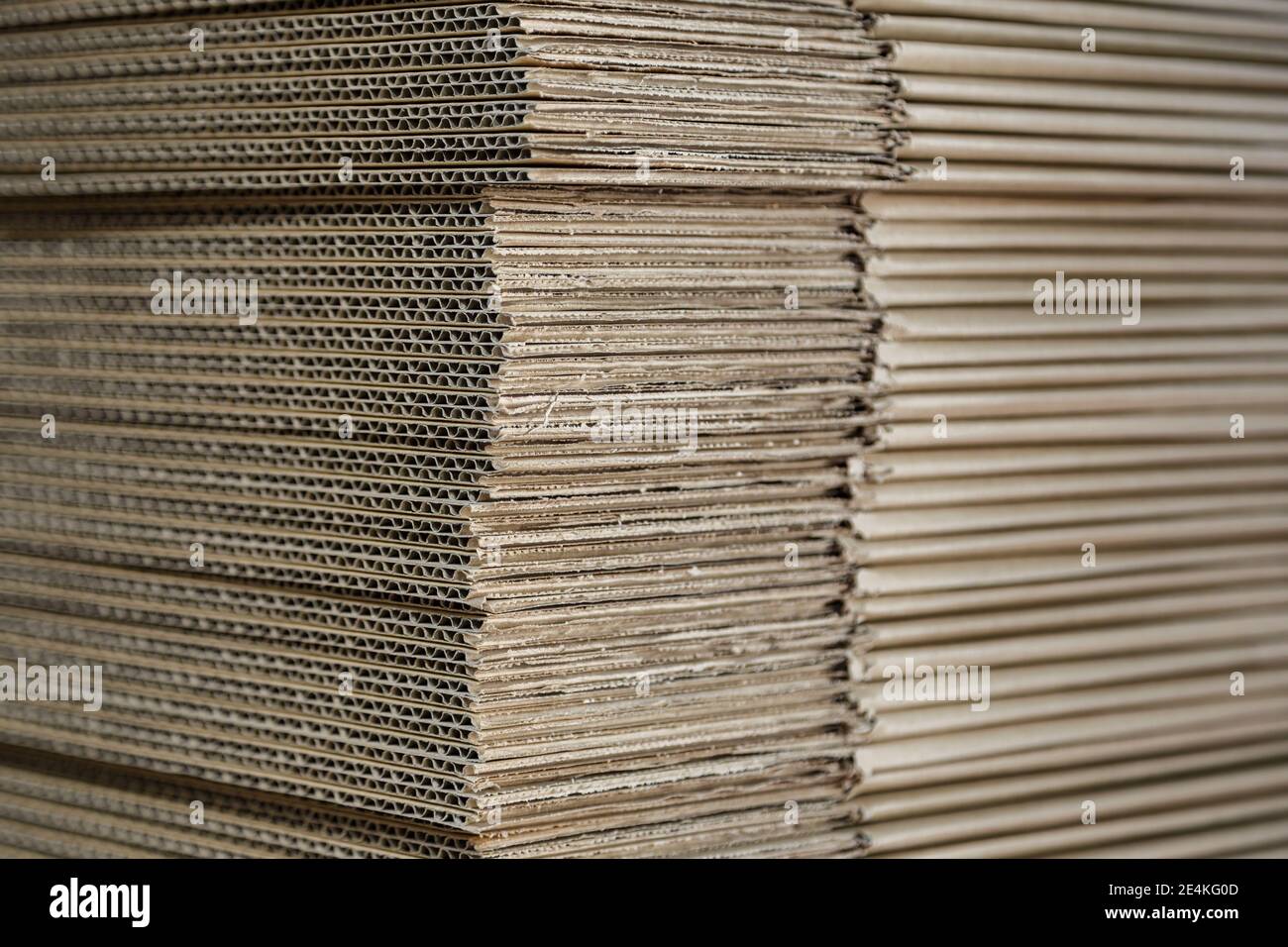 New cartons for packing are stacked in a stock Stock Photo - Alamy