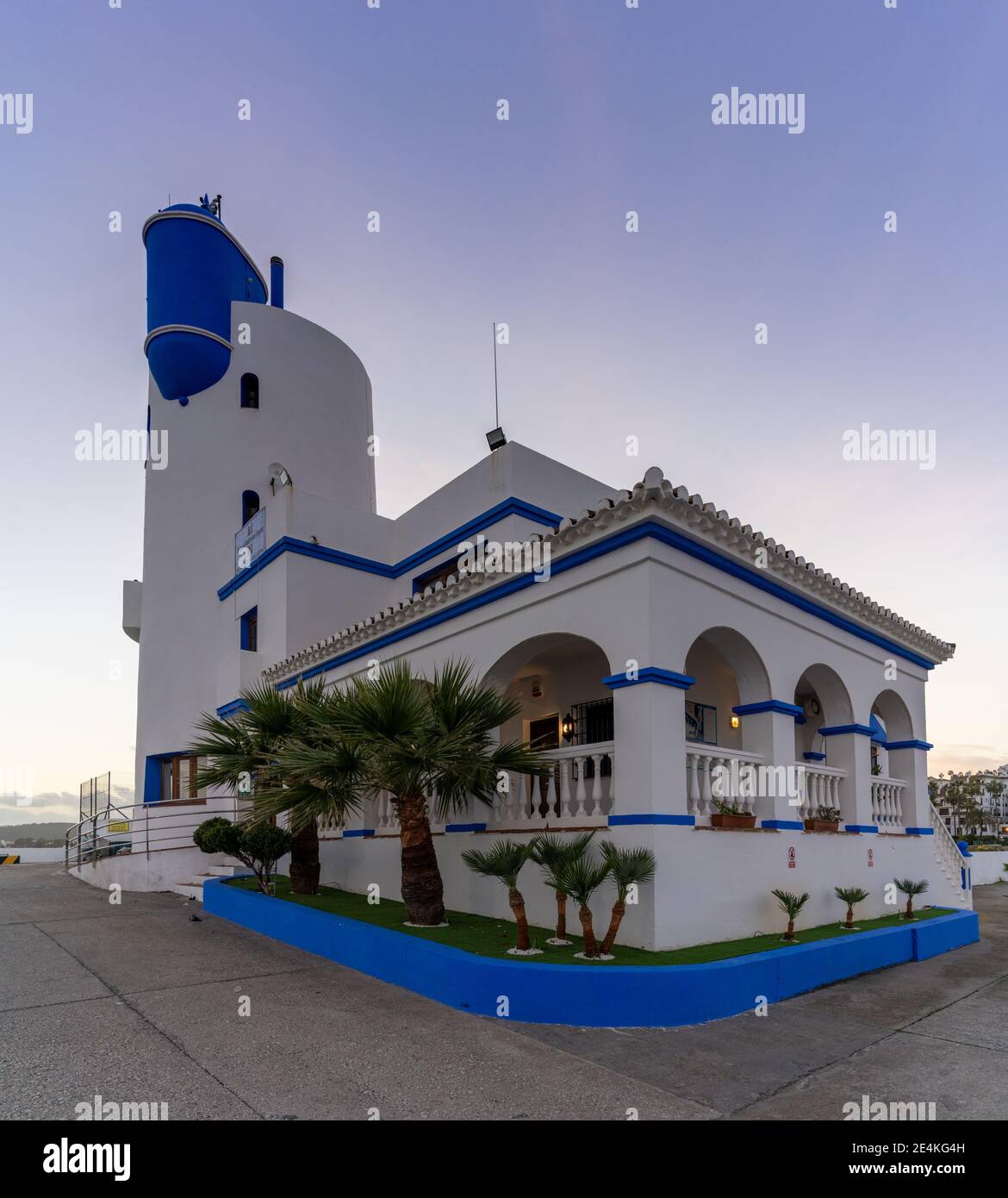 Puerto de la Duquesa, Spain - 22 January, 2021: typical white ...