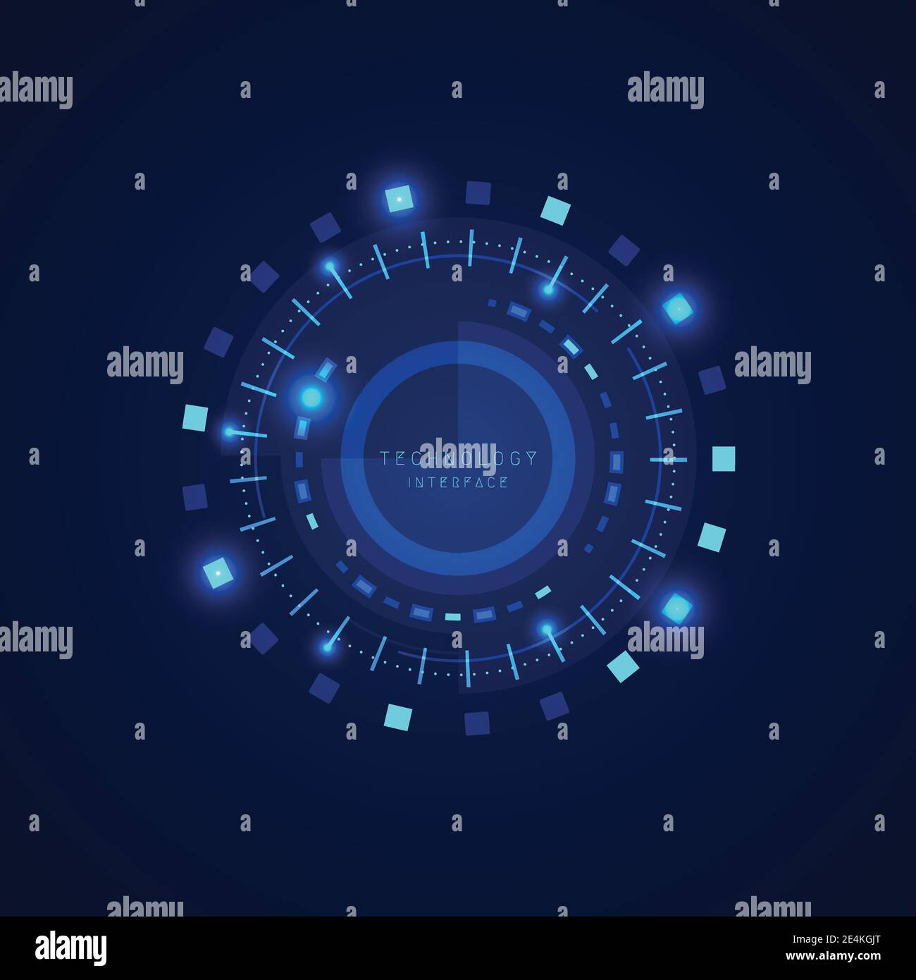 Abstract tech blue of power interface modern design template ...