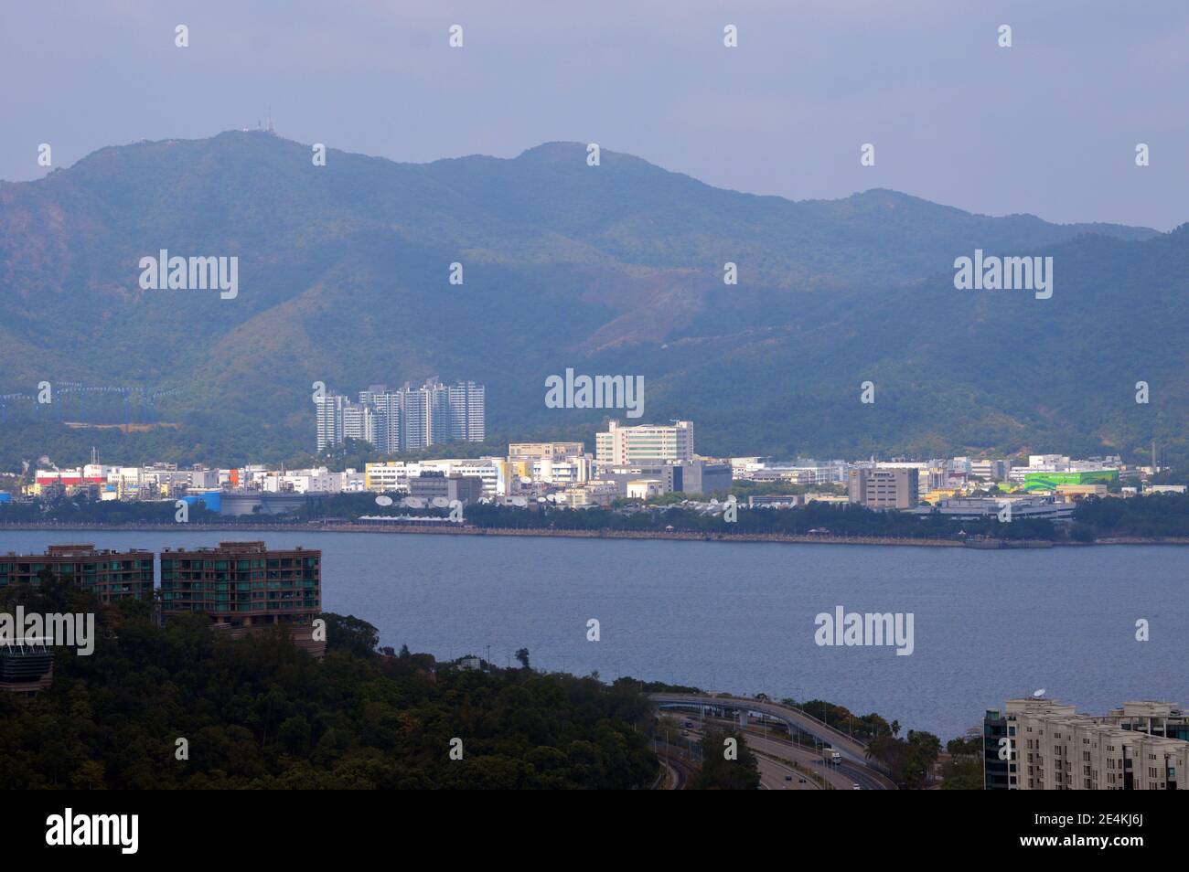 Tai Po Industrial Estate and Tolo Harbour, Hong Kong Stock Photo - Alamy