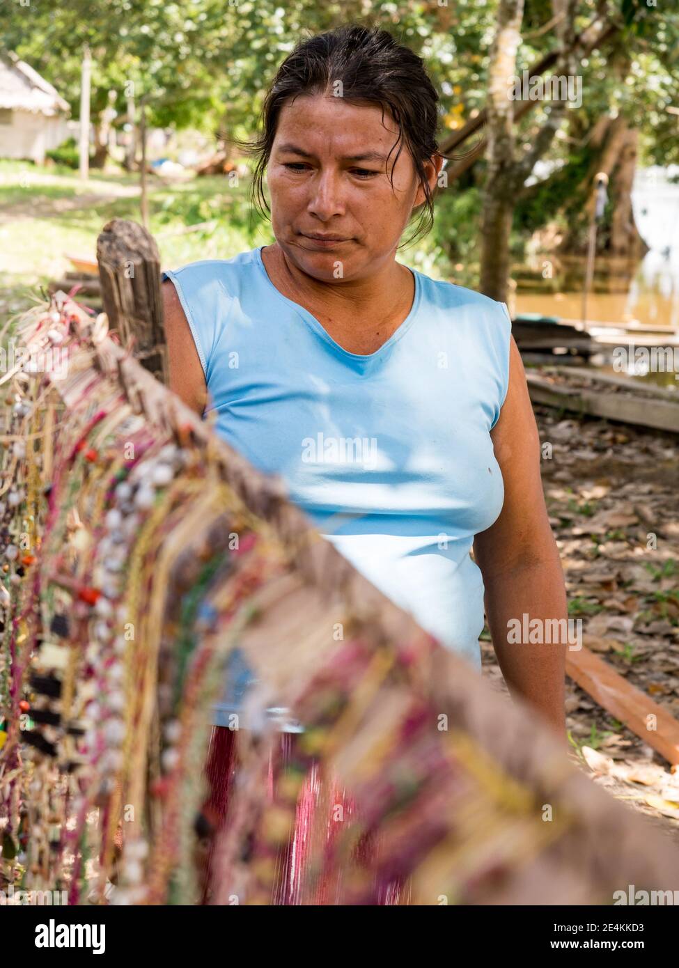 Amazon village woman hi-res stock photography and images - Alamy