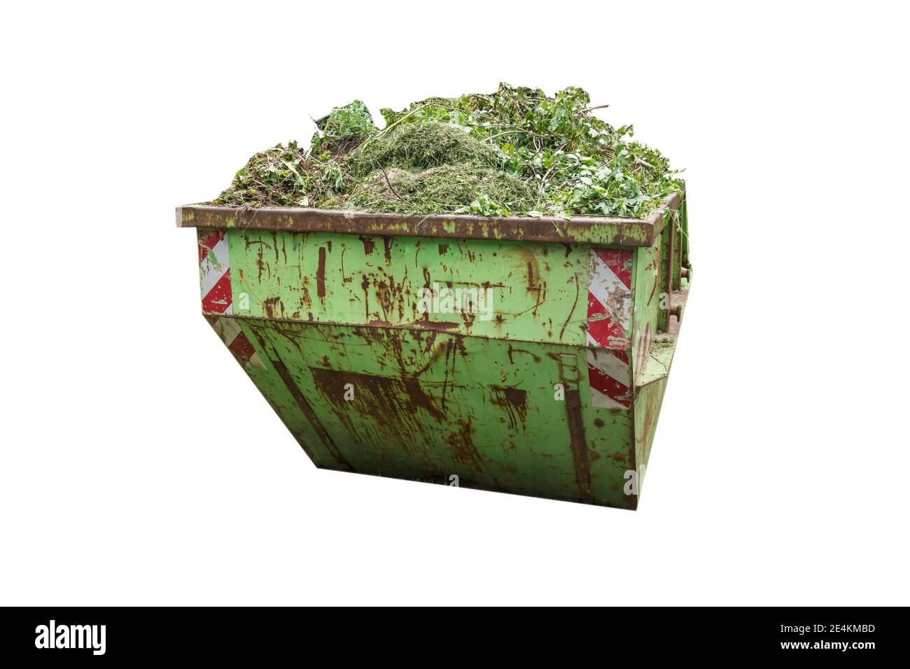 Grass Container isolated on white background Stock Photo - Alamy