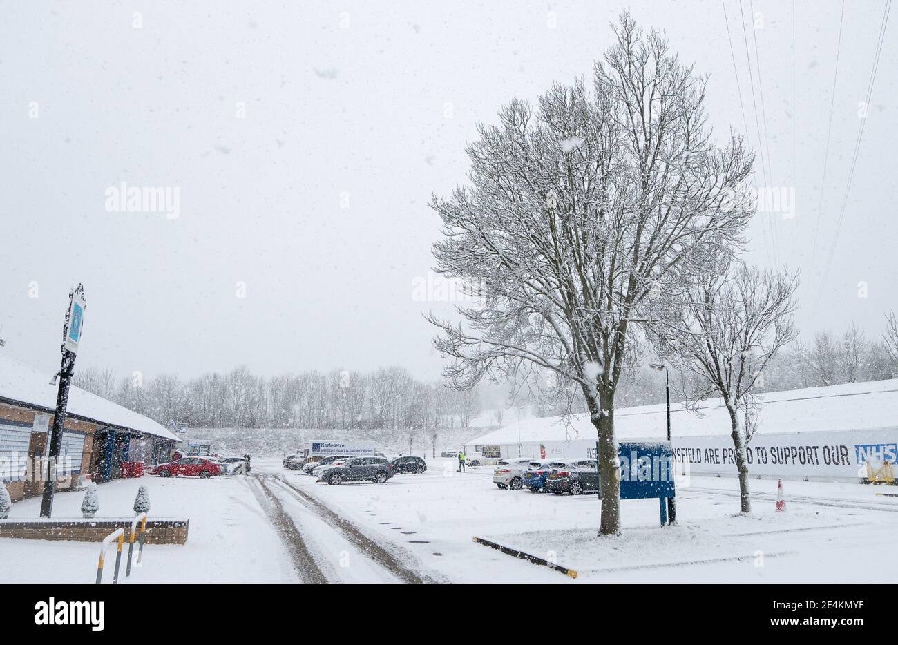 High Wycombe, Bucks, UK. 24th January, 2021. General view of Adam Park ...