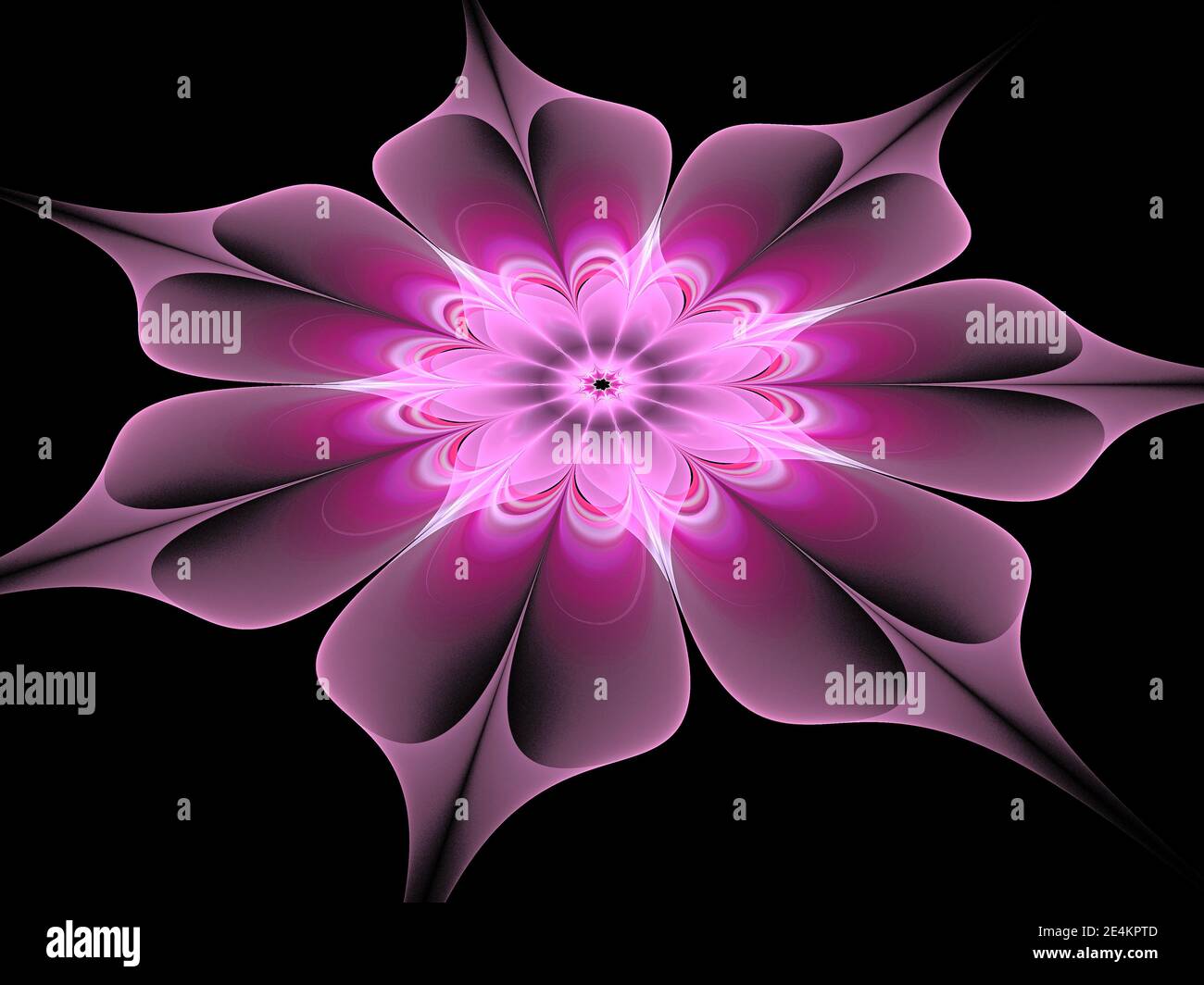 Flame Fractal - Flower Design Stock Photo - Alamy