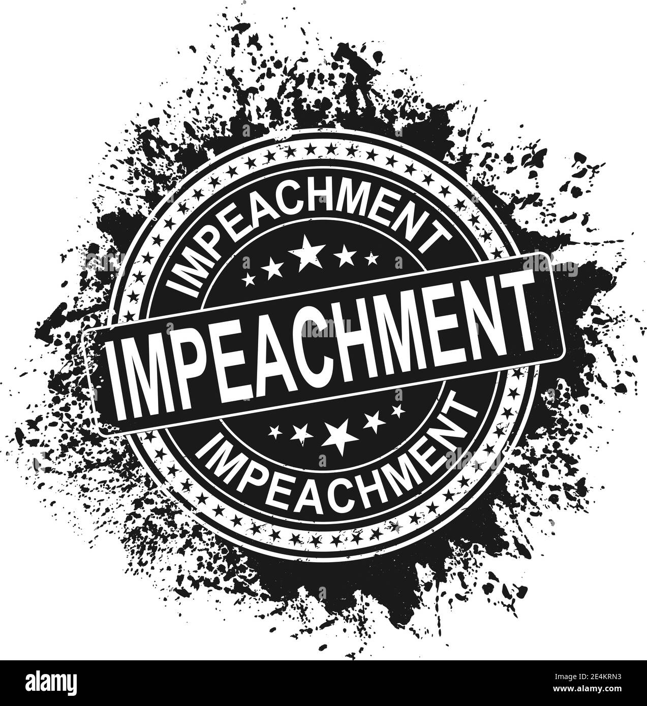 Impeachment. Stamp.black grunge approved sign. Vector Stock Vector ...