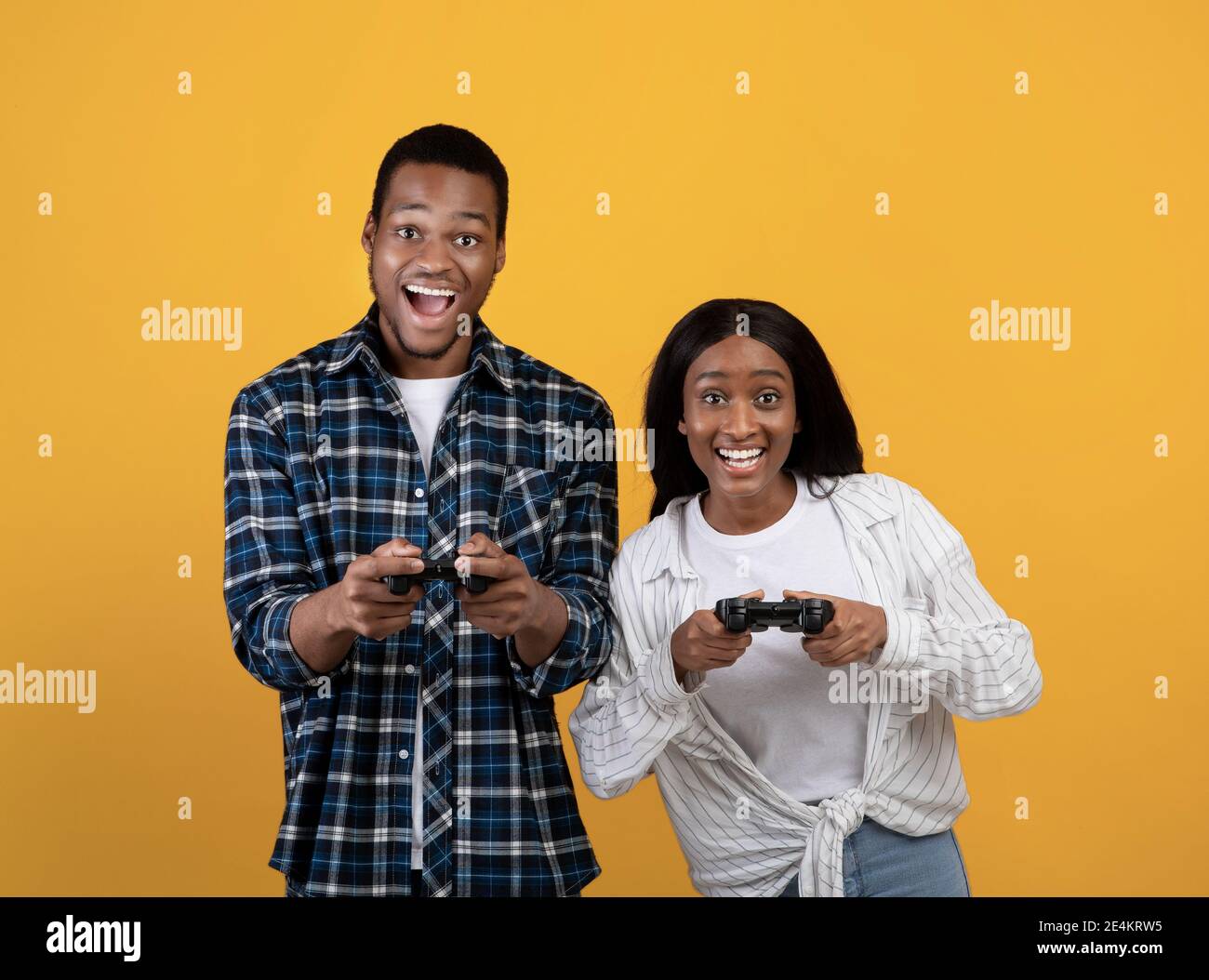 Facial expression and victory in modern game, entertainment at home ...