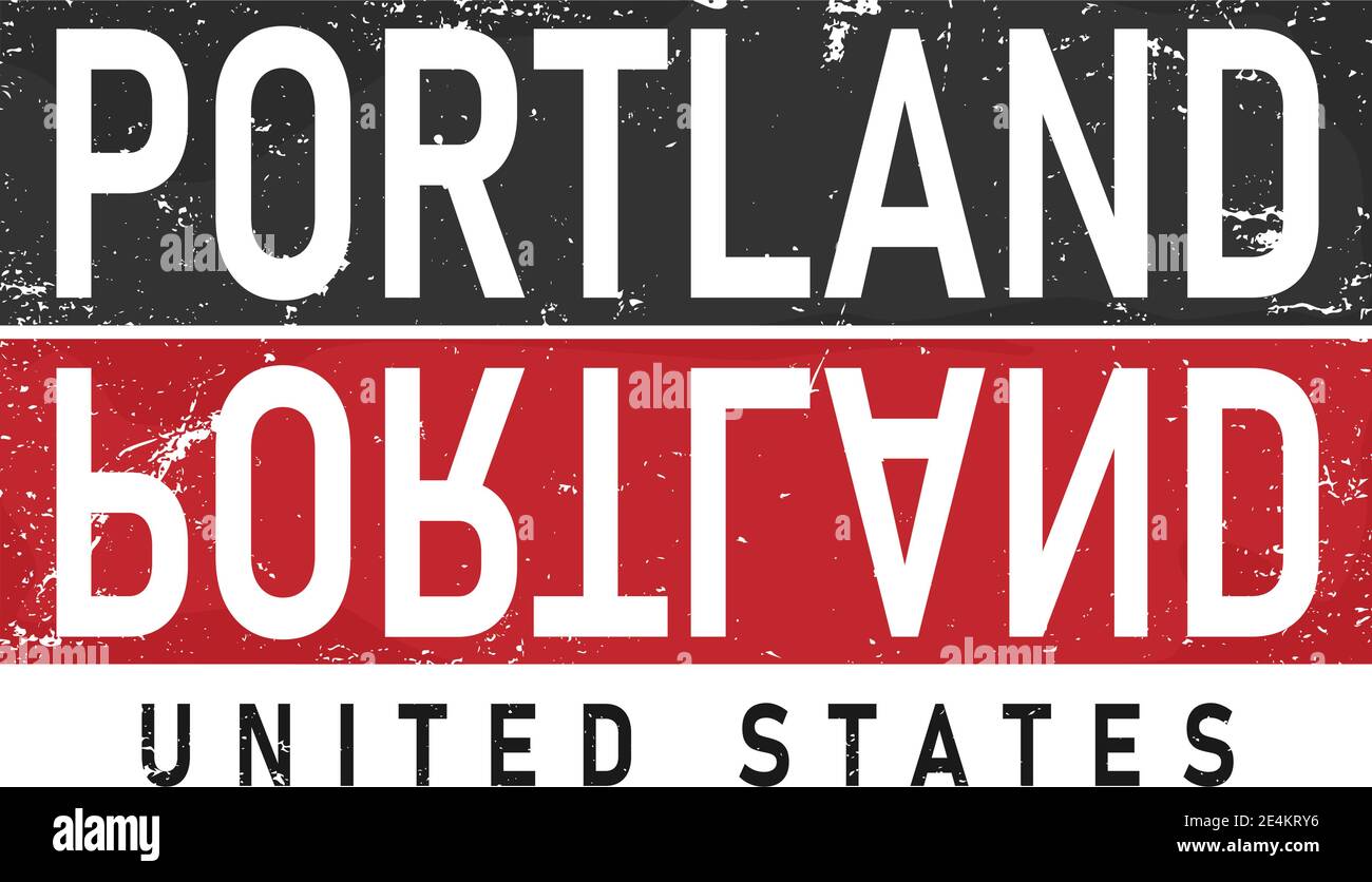 Portland slogan Cut Out Stock Images & Pictures - Alamy