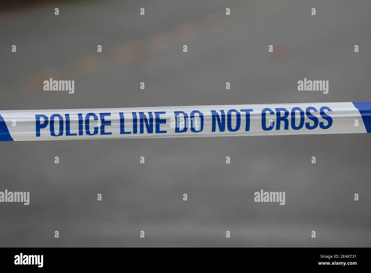 A police tape at a crime scene in London Stock Photo - Alamy