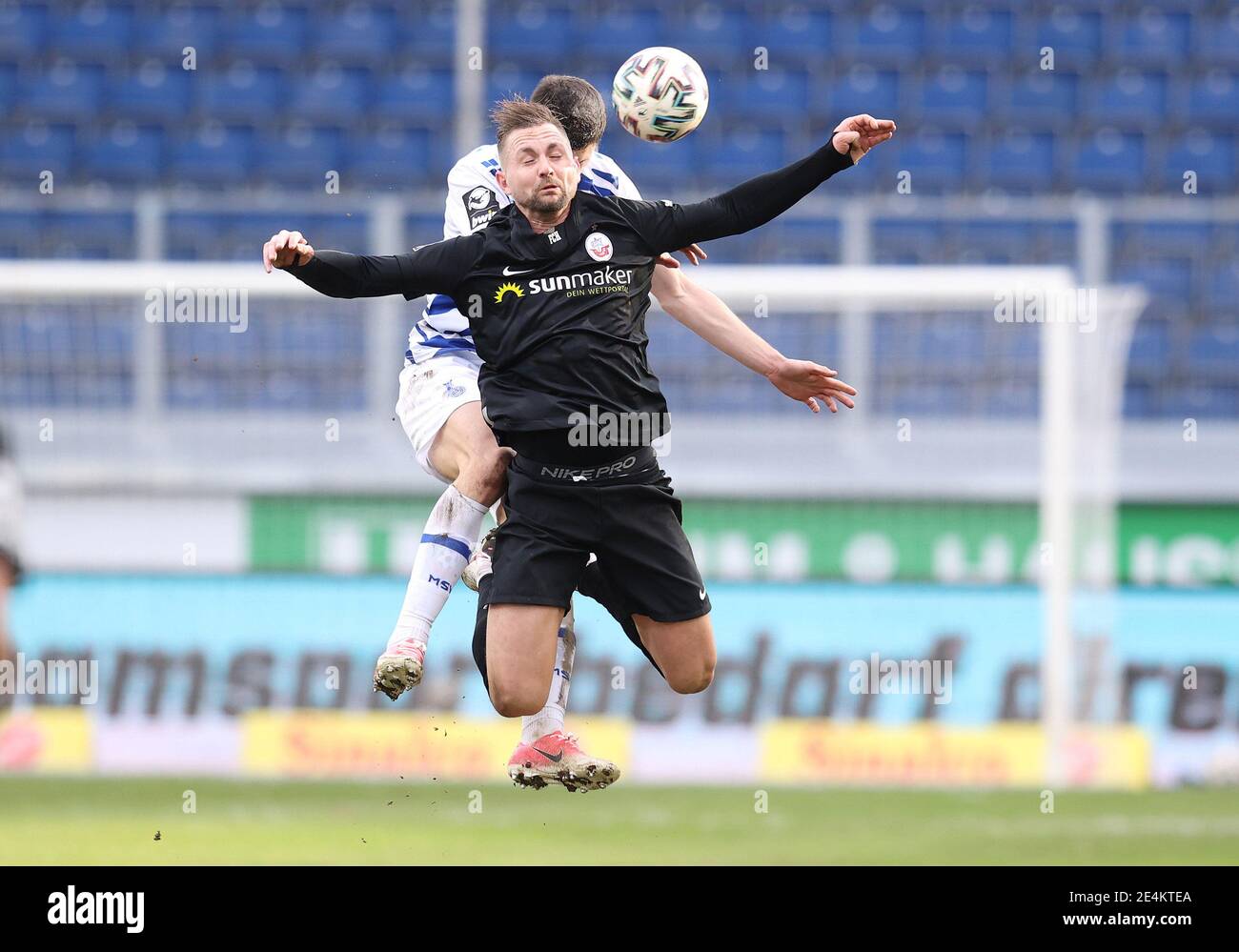 firo: 23.01.2021 Fuvuball: Soccer: 3rd Bundesliga season 2020/21 MSV ...