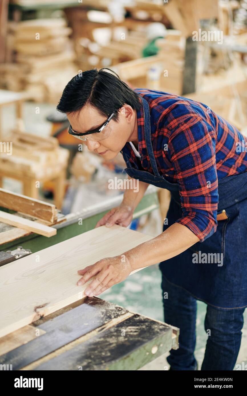 Working with industrial tool Stock Photo - Alamy