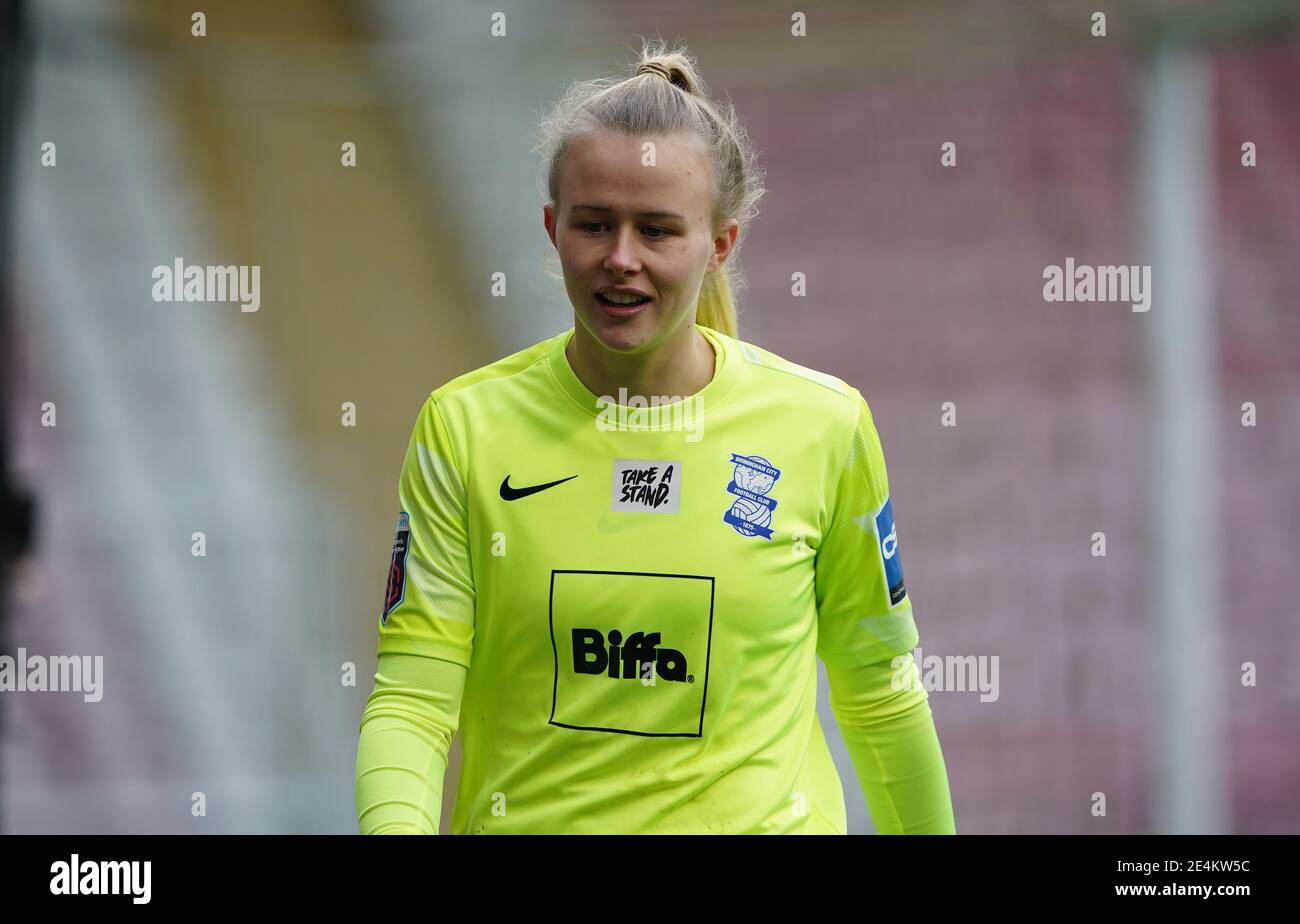 Birmingham City goalkeeper Hannah Hampton during the FA Women's Super ...