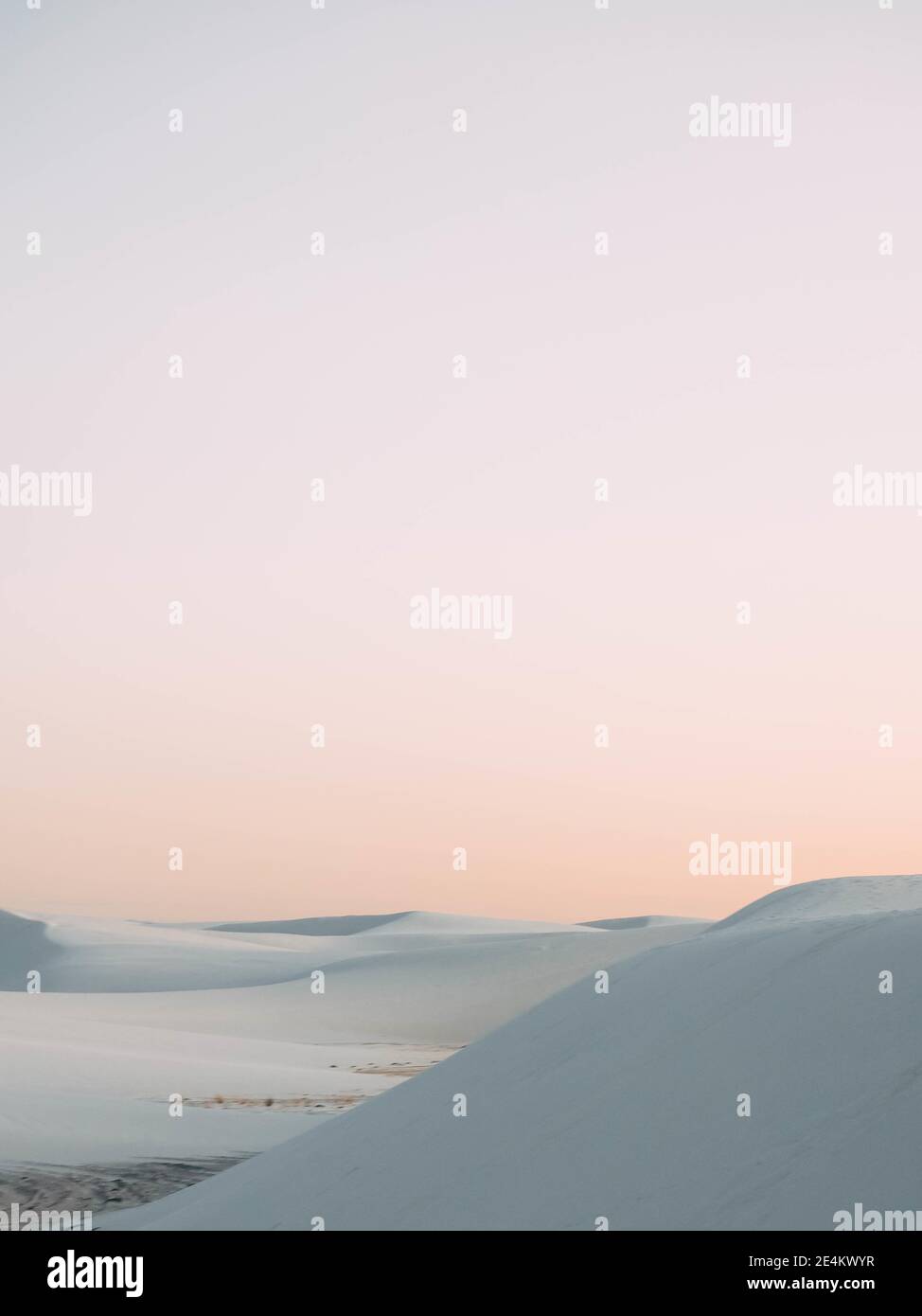 A vertical shot of the skyline and picturesque landscape of dim white ...