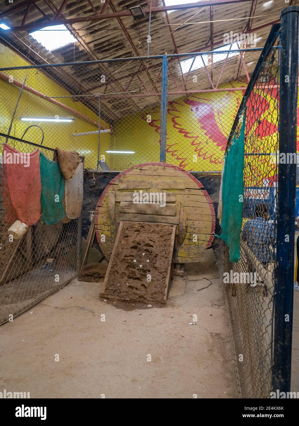 Bogota, Colombia - Septemebr 12, 2019: Colombian tejo game in the local ...