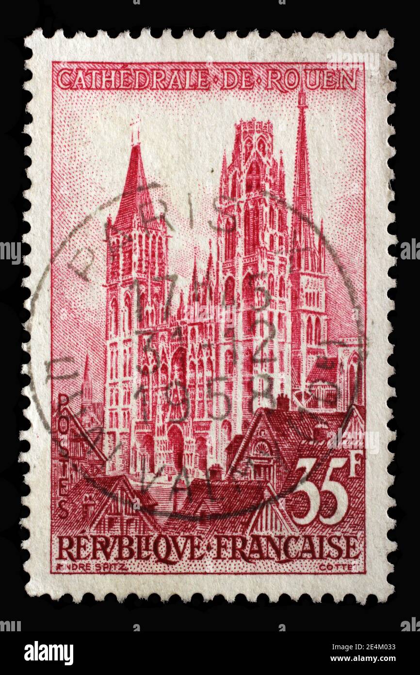 France postage stamp architecture hi-res stock photography and images ...