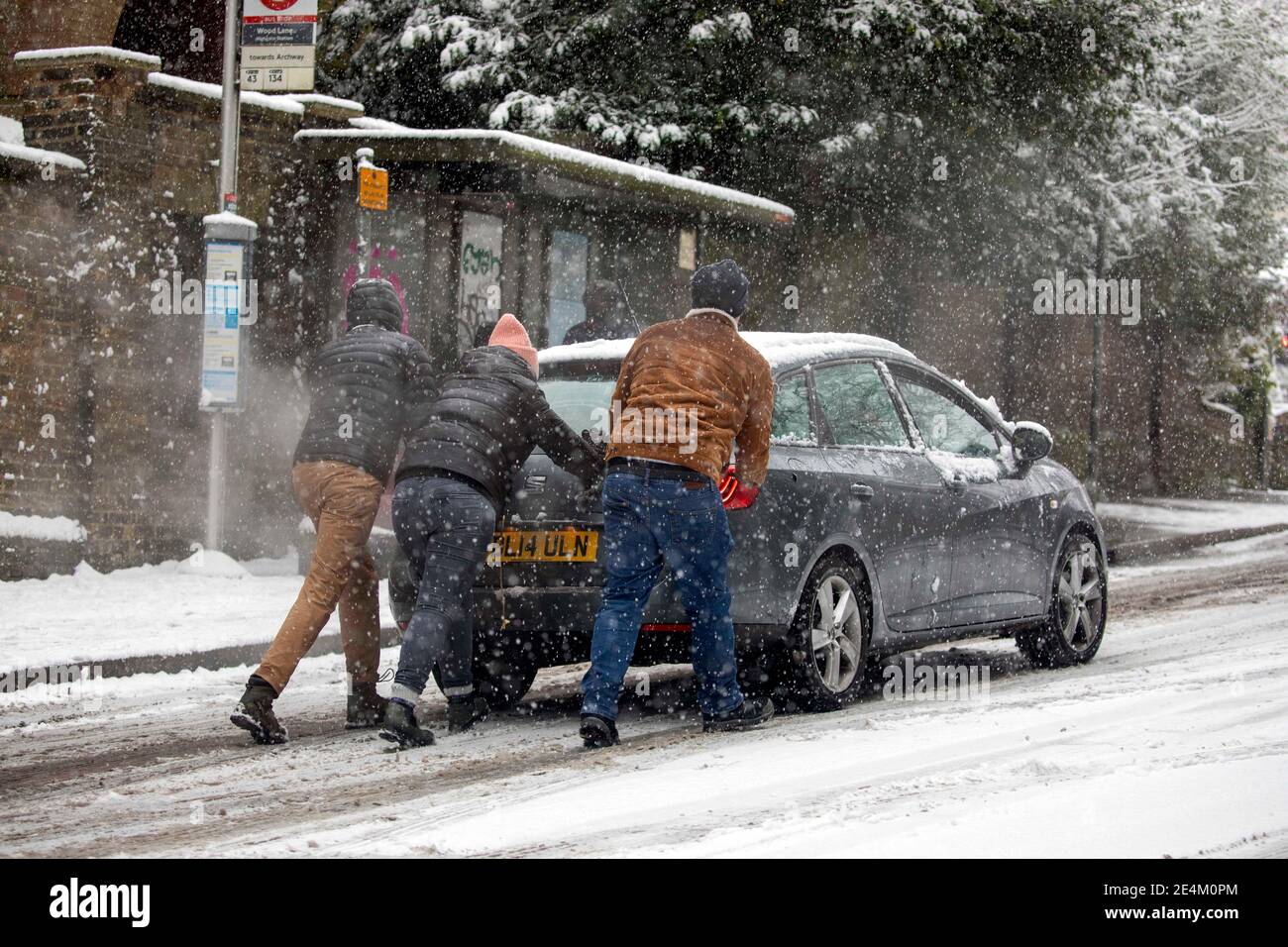 Pushing bus hi-res stock photography and images - Alamy