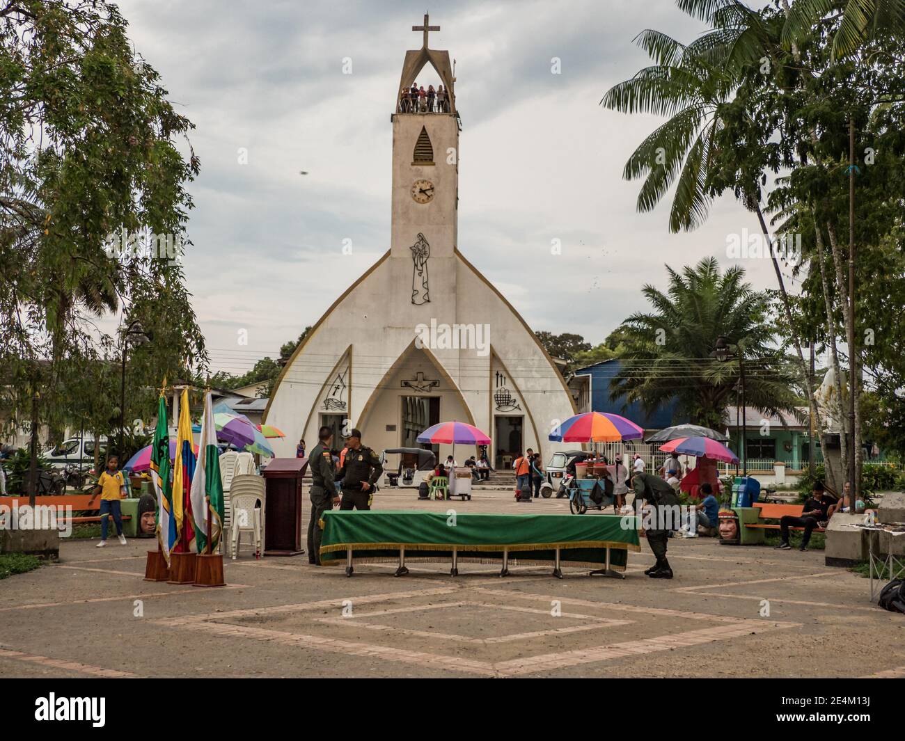 Leticia, Amazonas, Colombia, Sep, 2019: Santander Park (Parque ...