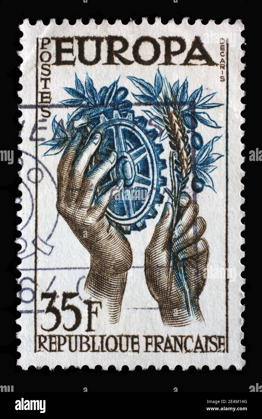 France stamp hi-res stock photography and images - Alamy