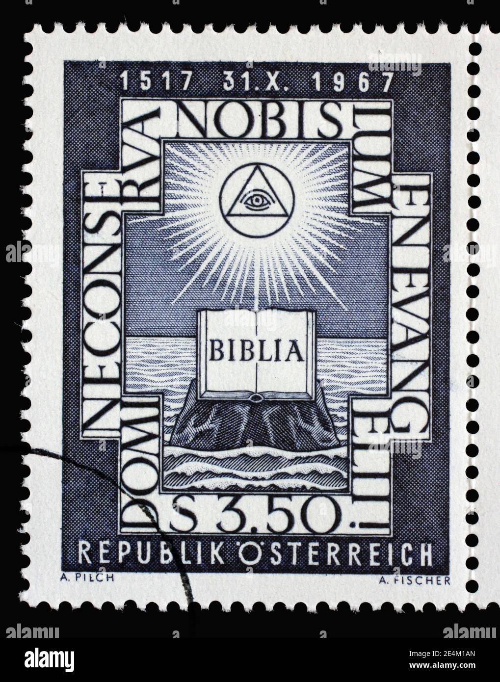 Stamp issued in Austria dedicated to 450th anniversary of the ...