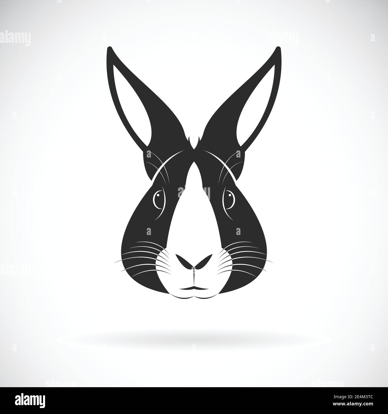 Vector of a rabbit head design on white background. Wild Animals. Easy ...
