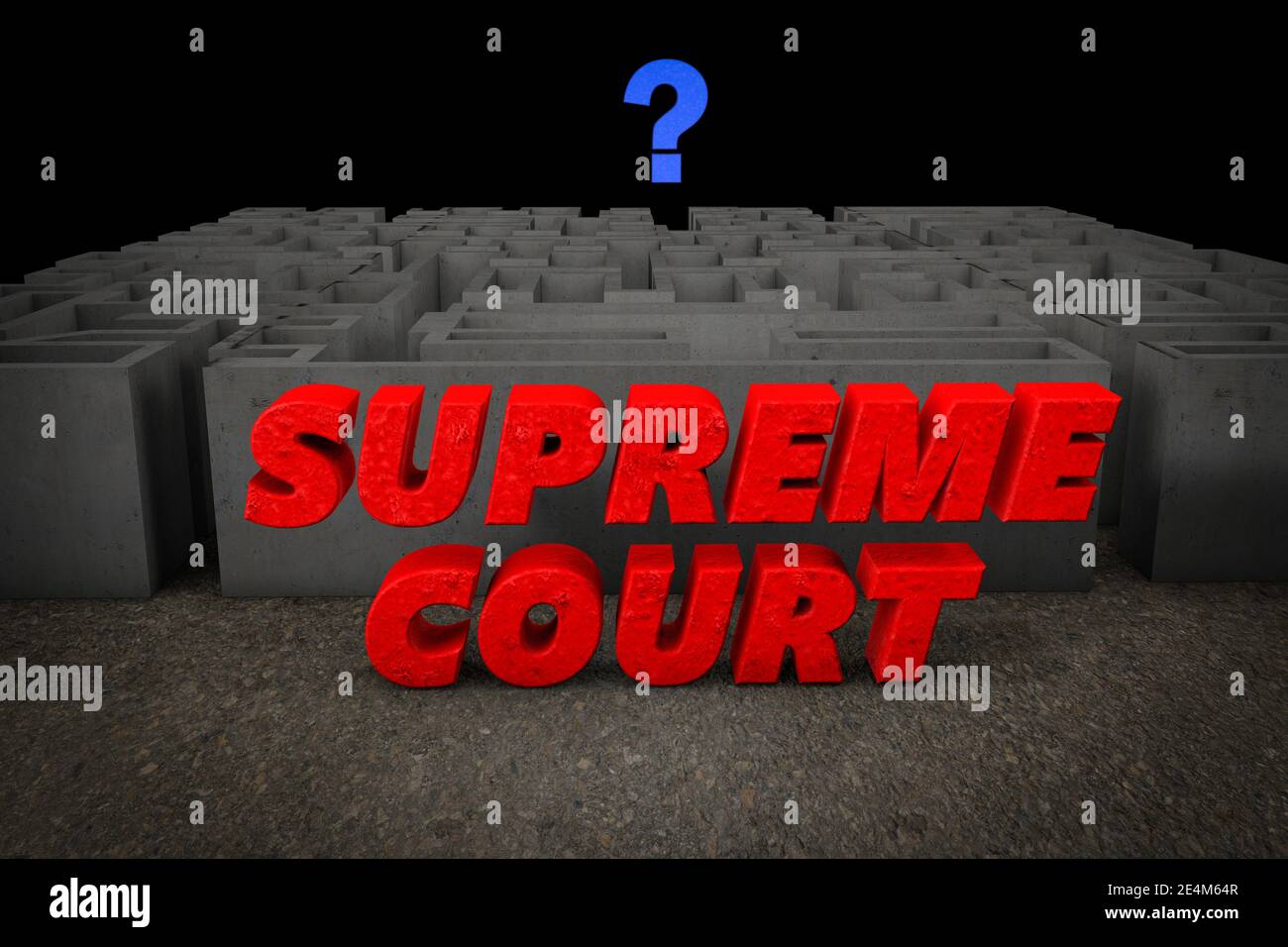 Maze question mark hi-res stock photography and images - Alamy