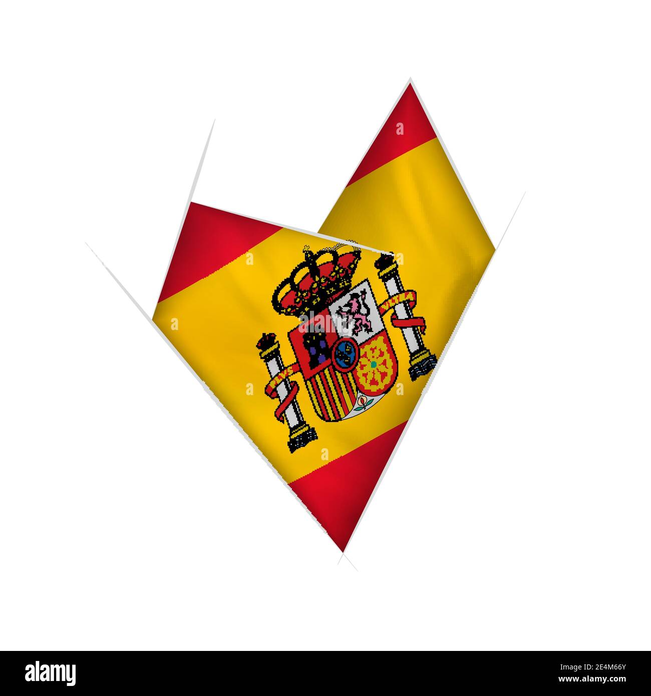 Spain flag love heart concept hi-res stock photography and images - Alamy